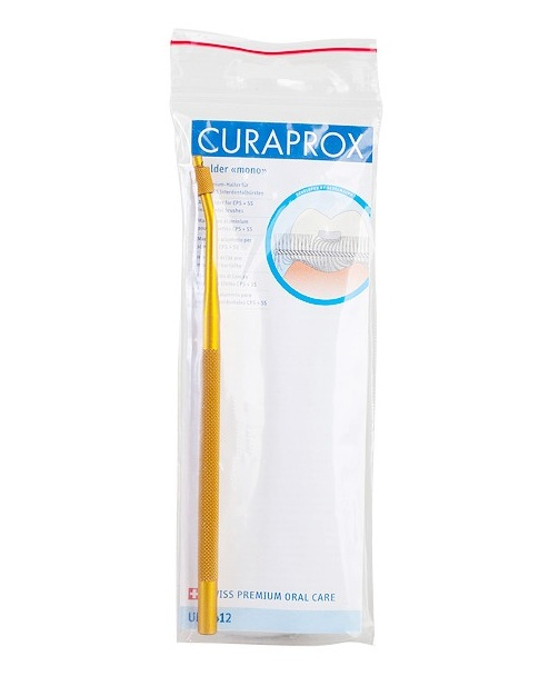 Curaprox UHS 412 nosič, zlatý, mono - Profimed.eu