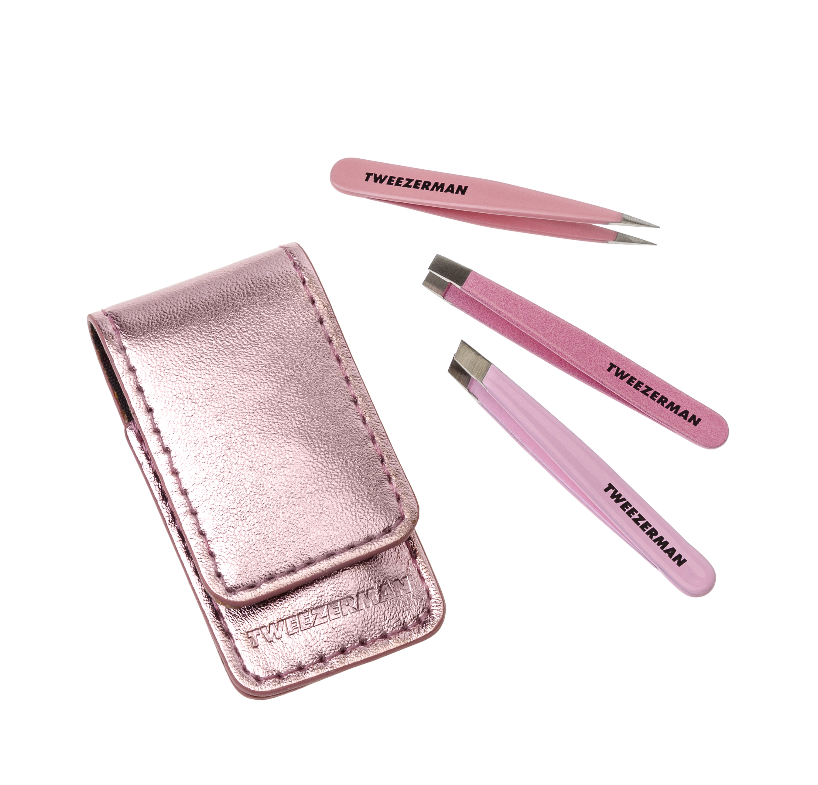 Tweezerman Micro Mini Tweezer Set mini cestovná sada pinziet Slant ...