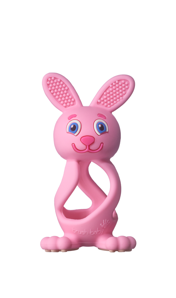 Brush-baby Bobbie Bunny hryzadlo, ružové, 0-3 rokov - Profimed.eu