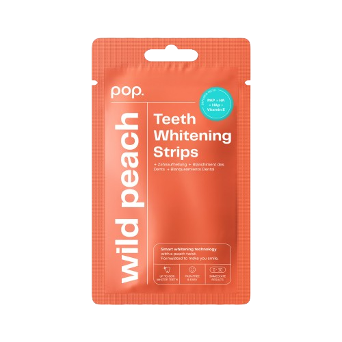 Pop Wild Peach Teeth Whitening Strips, bieliaci pásiky na zuby (7x2 ks ...